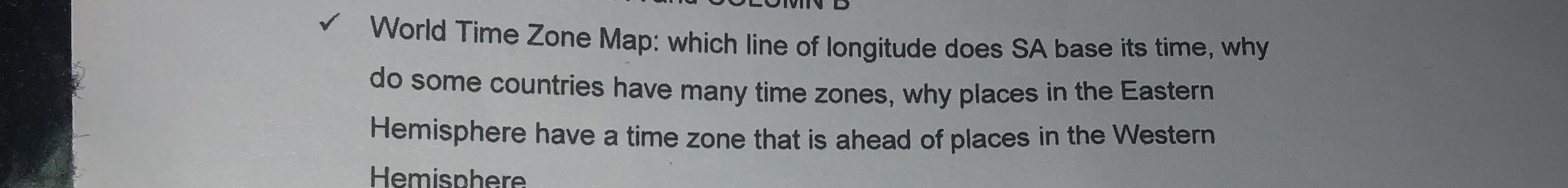 World Time Zone Map: which line of longitude