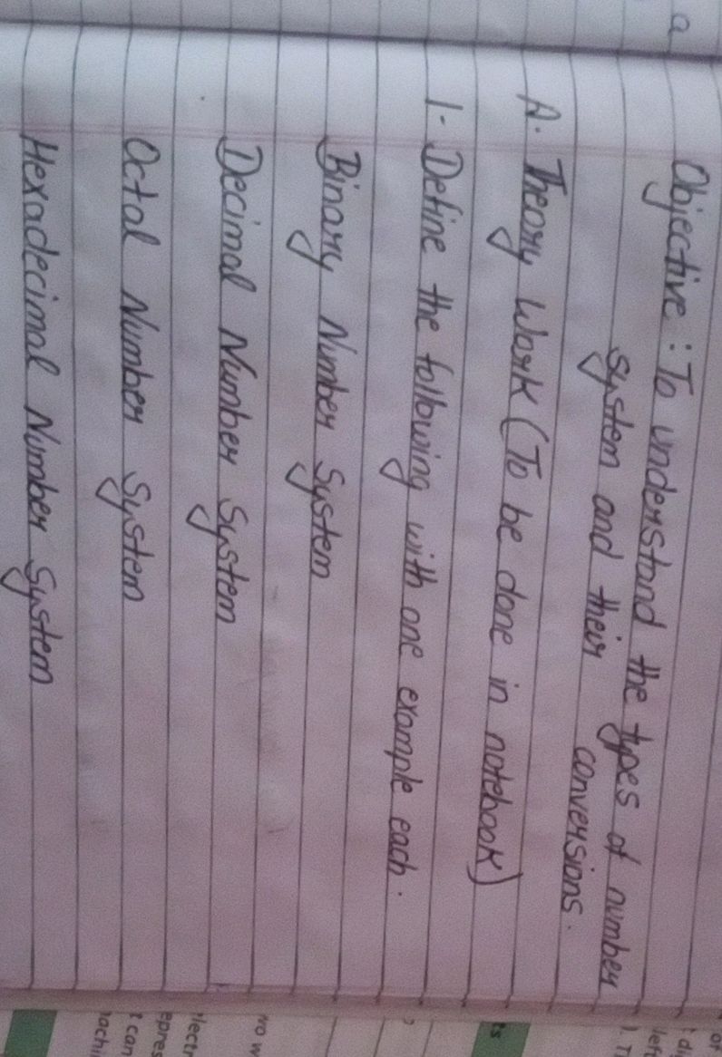 1- Define the following with one example | StudyX