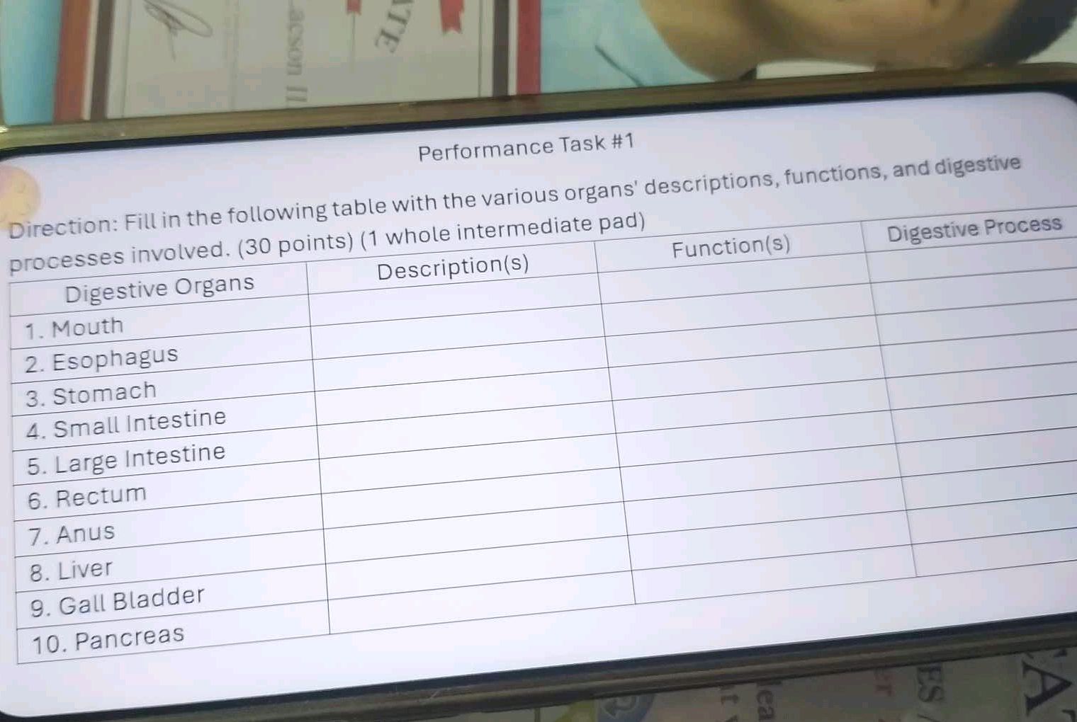 Direction: Fill in the following table with | StudyX