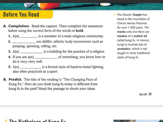 A. Completion. Read the caption. Then | StudyX