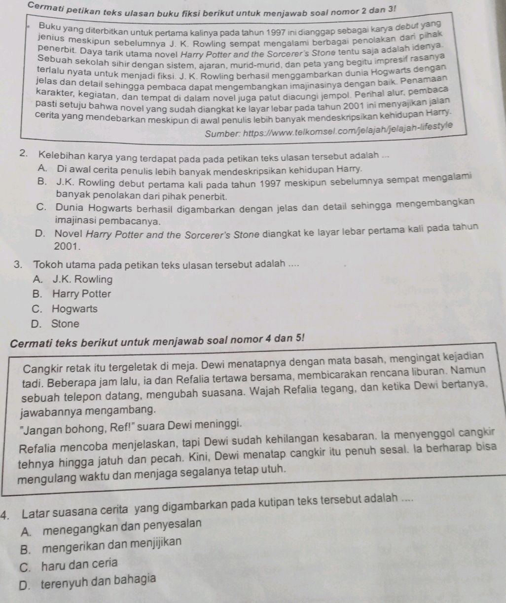 2. Kelebihan karya yang terdapat pada pada | StudyX