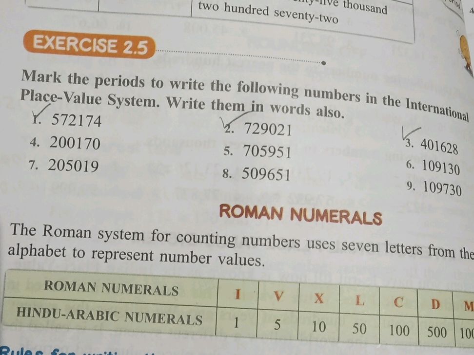 Mark the periods to write the following | StudyX