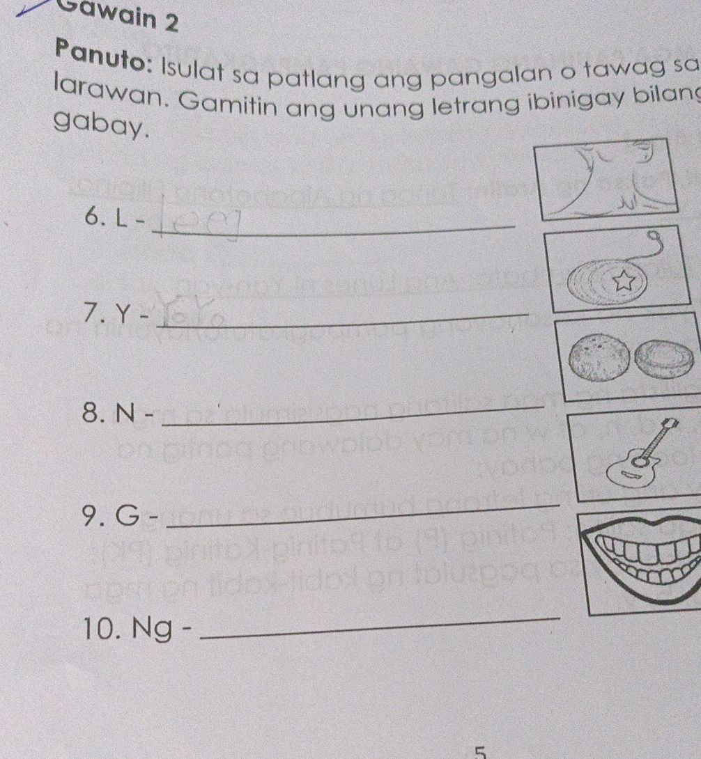 Panuto: Isulat sa patlang ang pangalan o | StudyX