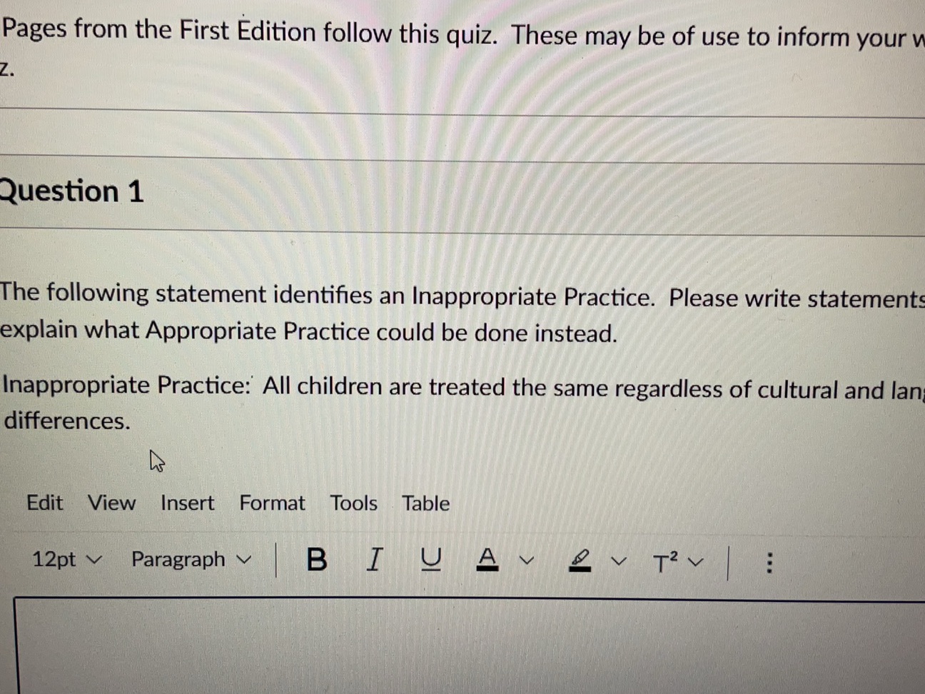 The following statement identifies an | StudyX