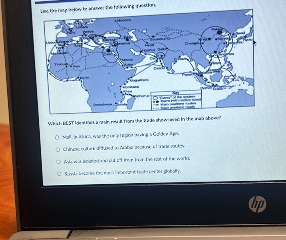 Use the map below to answer the following | StudyX