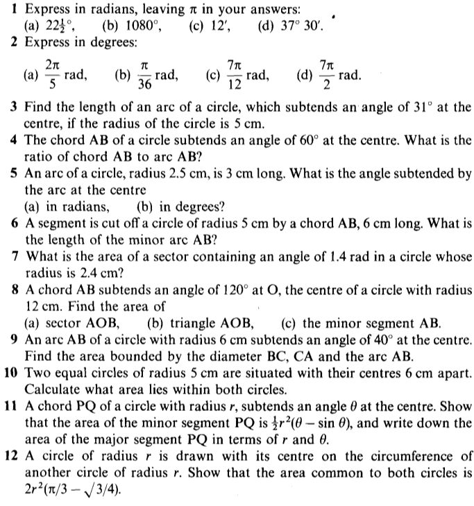 1. Express in radians, leaving $ $ in your | StudyX