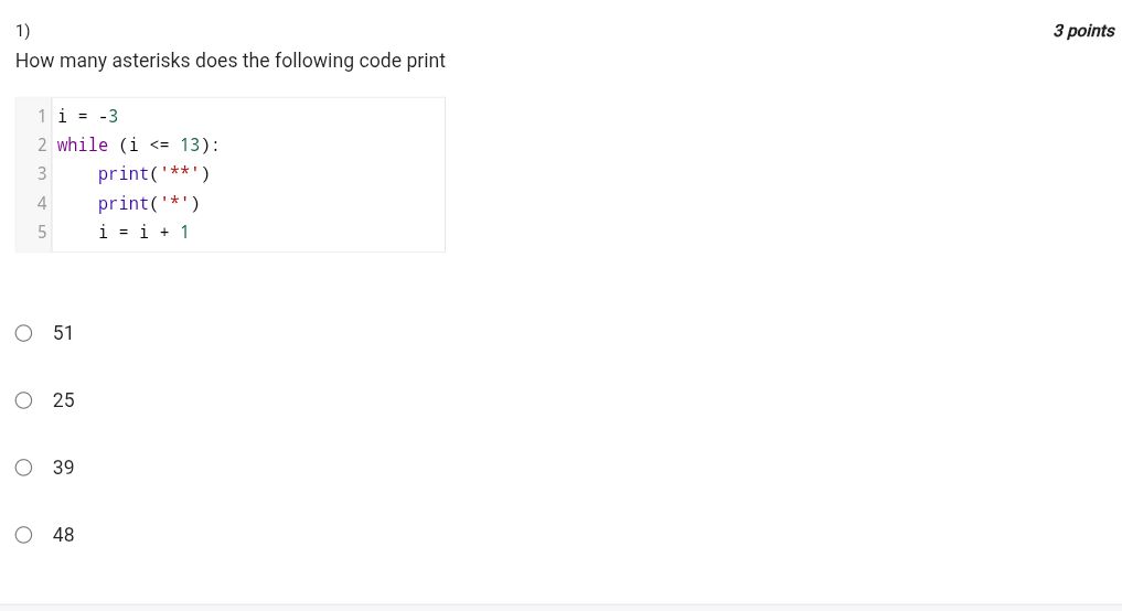 1) How many asterisks does the following | StudyX
