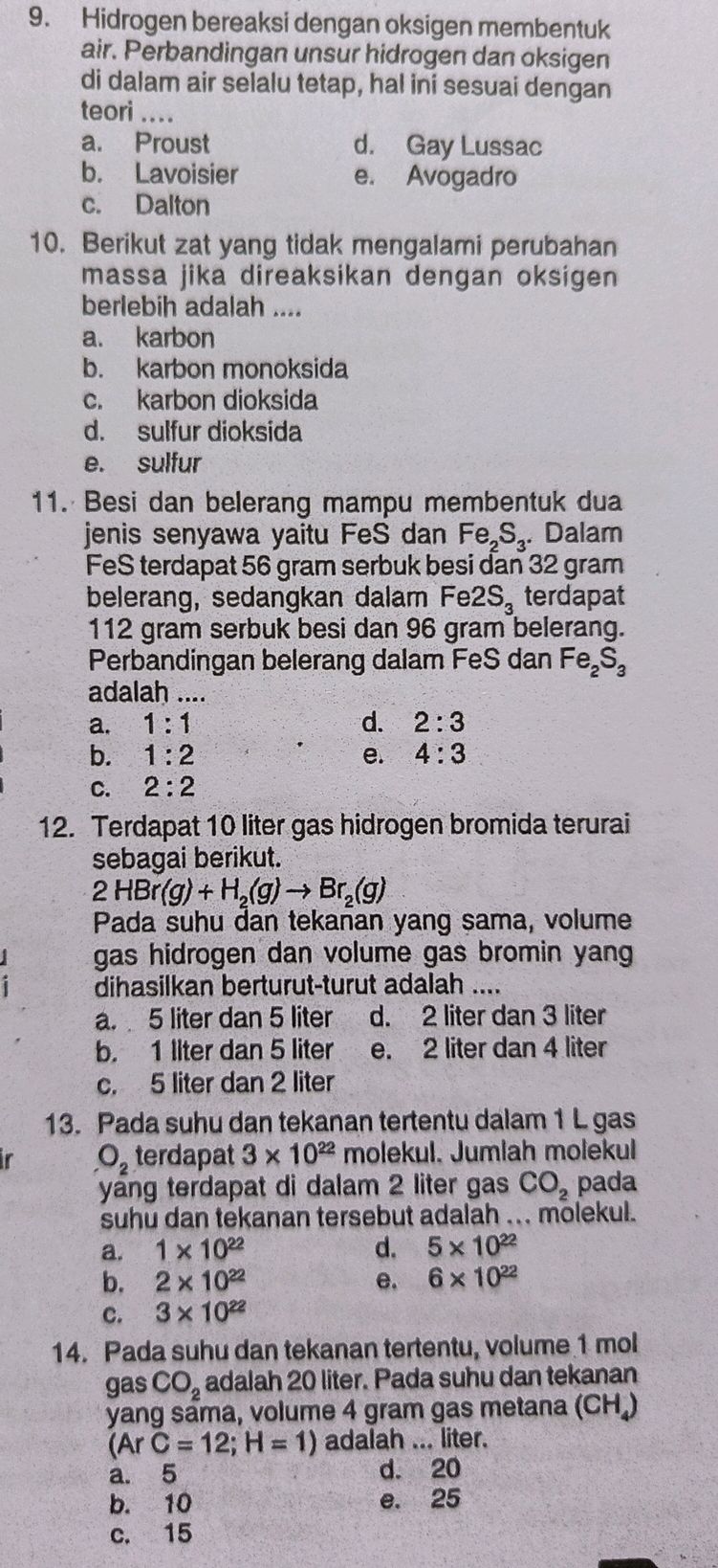 9. Hidrogen bereaksi dengan oksigen | StudyX