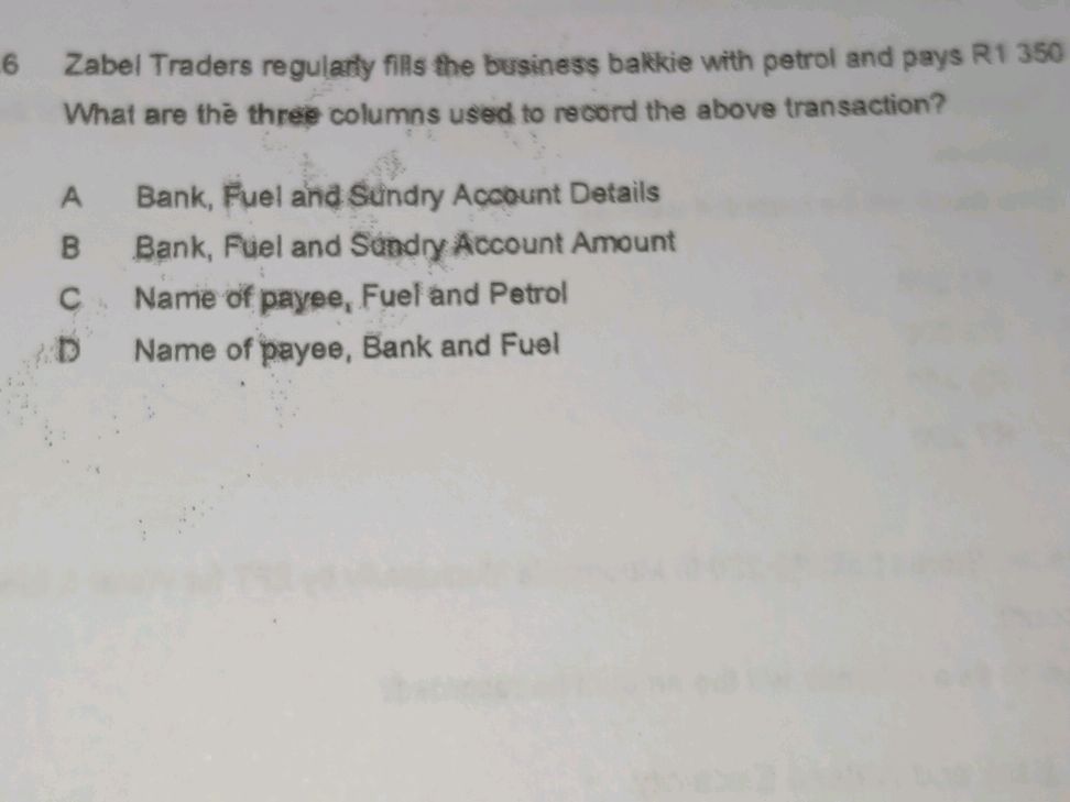 Zabel Traders regularly fills the business | StudyX