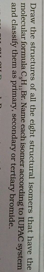 Draw the structures of all the eight | StudyX