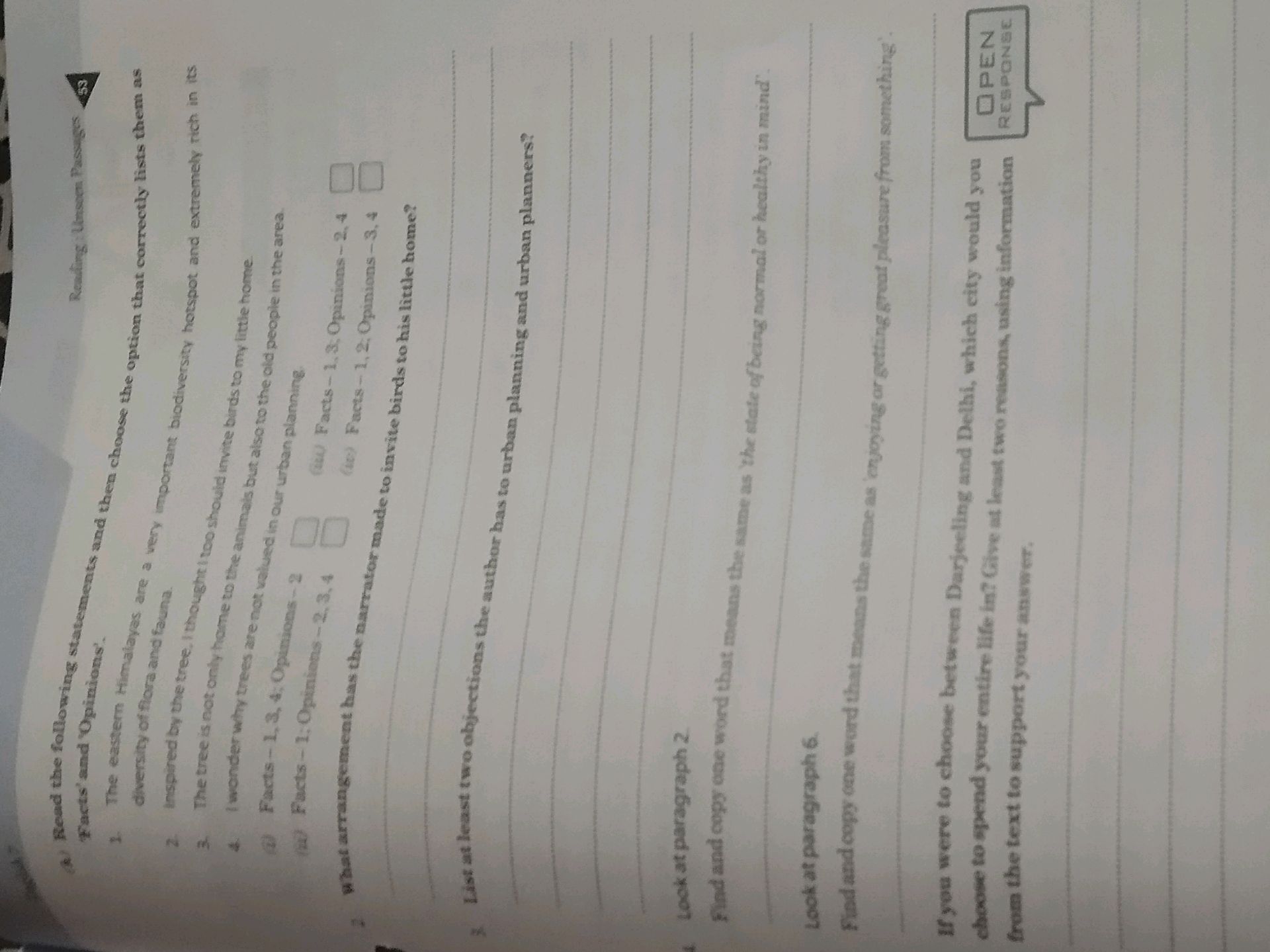 (A) Read the following statements and then | StudyX