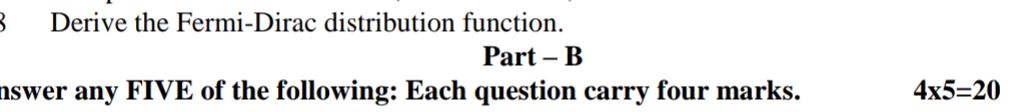 Derive the Fermi-Dirac distribution | StudyX
