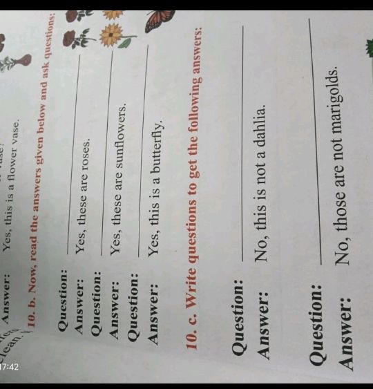 10. b. Now, read the answers given below and | StudyX