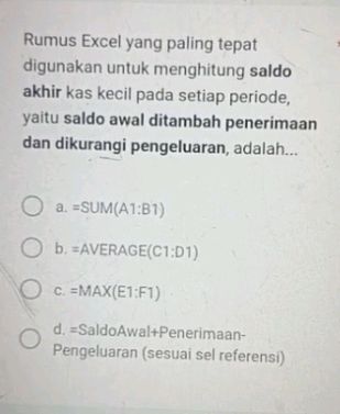 Rumus Excel yang paling tepat digunakan | StudyX