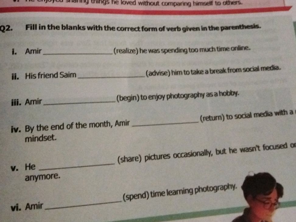 Q2. Fill in the blanks with the correct form | StudyX