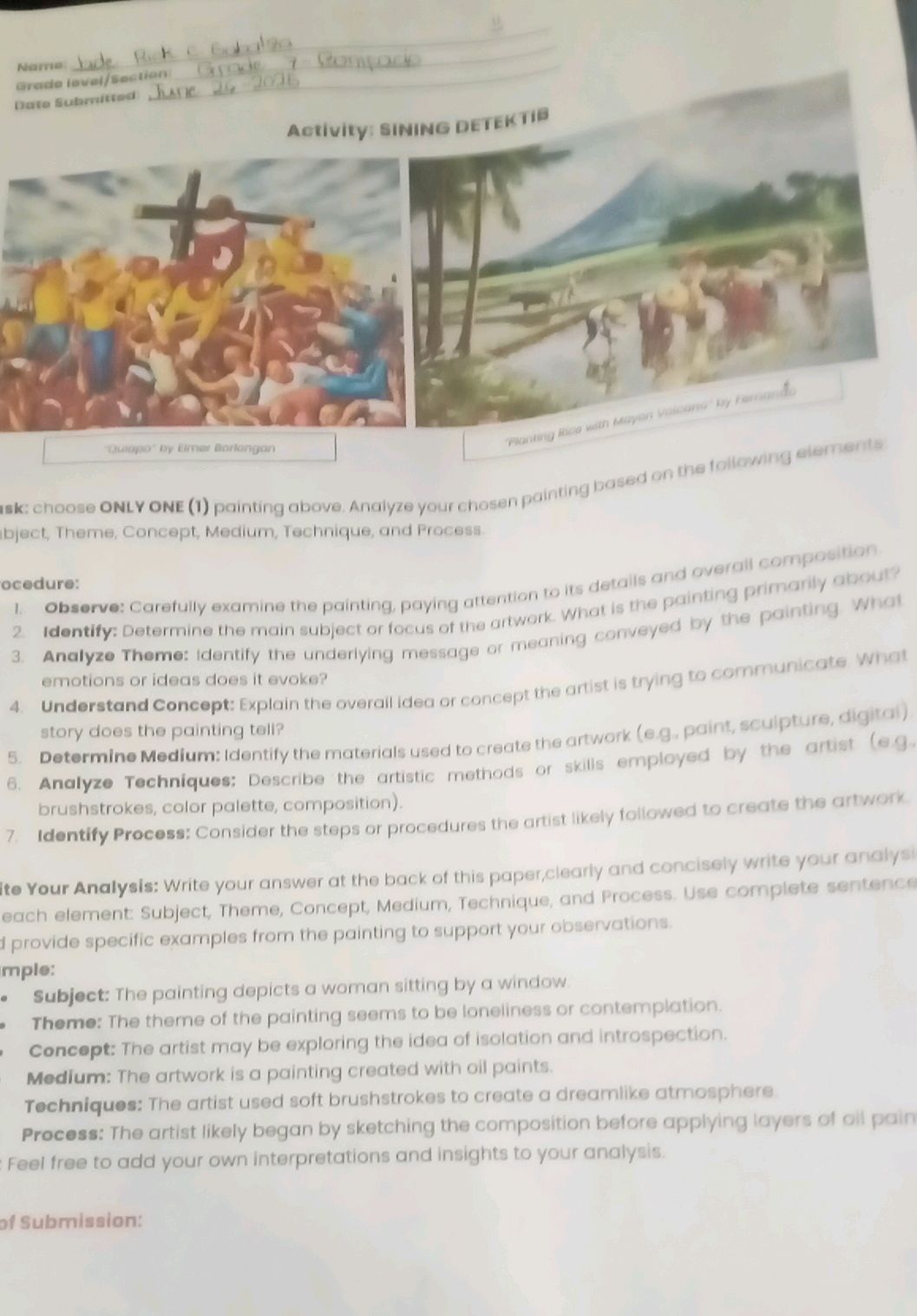 Activity: SINING DETEKTIB Quiapo by Elmer | StudyX