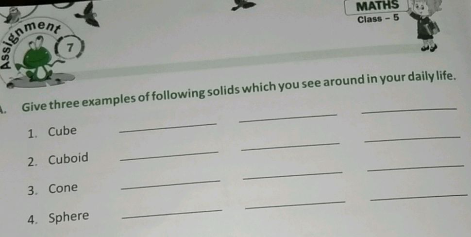 A. Give three examples of following solids | StudyX