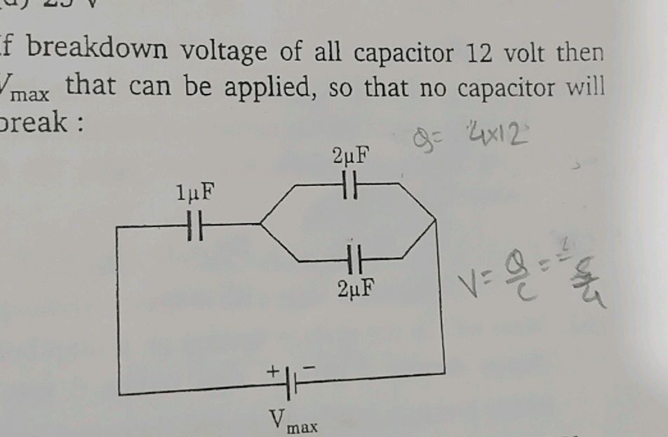 If breakdown voltage of all capacitor 12