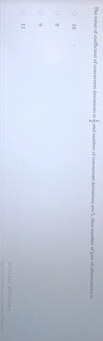 The value of coefficient of concurrent | StudyX