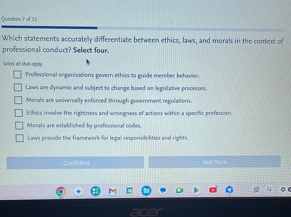 Which statements accurately differentiate | StudyX
