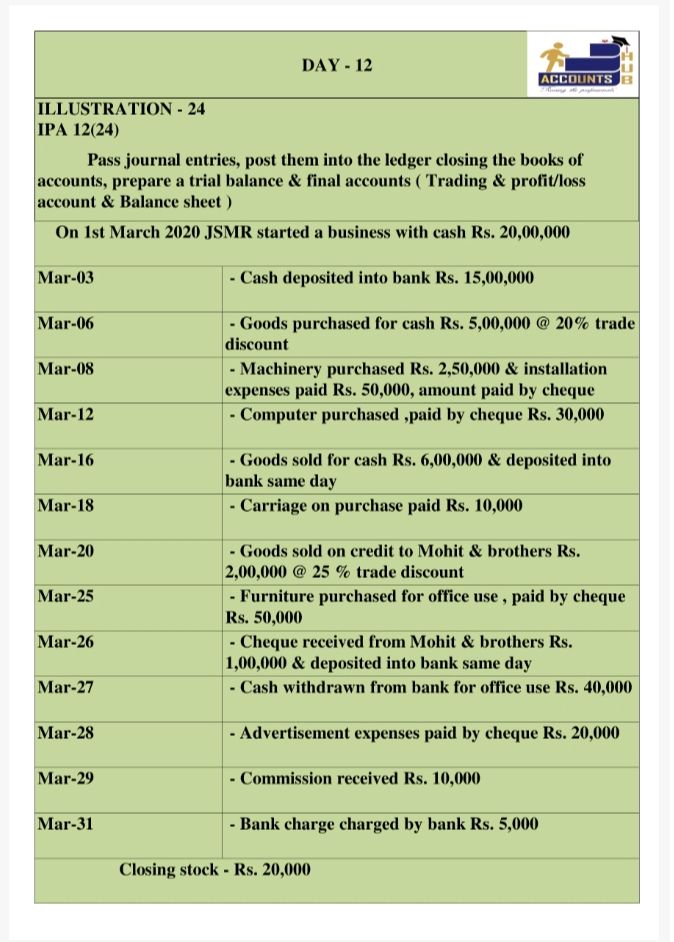 Pass journal entries, post them into the | StudyX