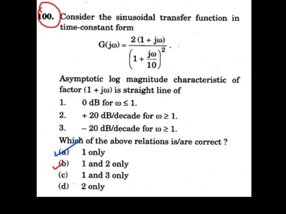 Consider the sinusoidal transfer function in | StudyX