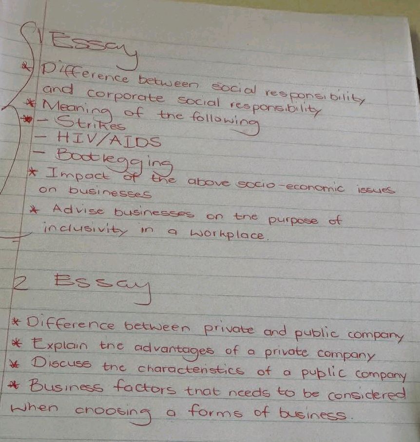 1 Essay * Difference between social | StudyX