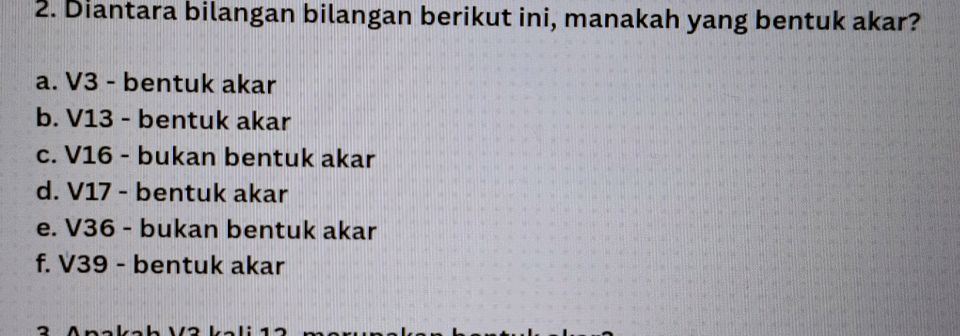 2. Diantara bilangan bilangan berikut ini, | StudyX