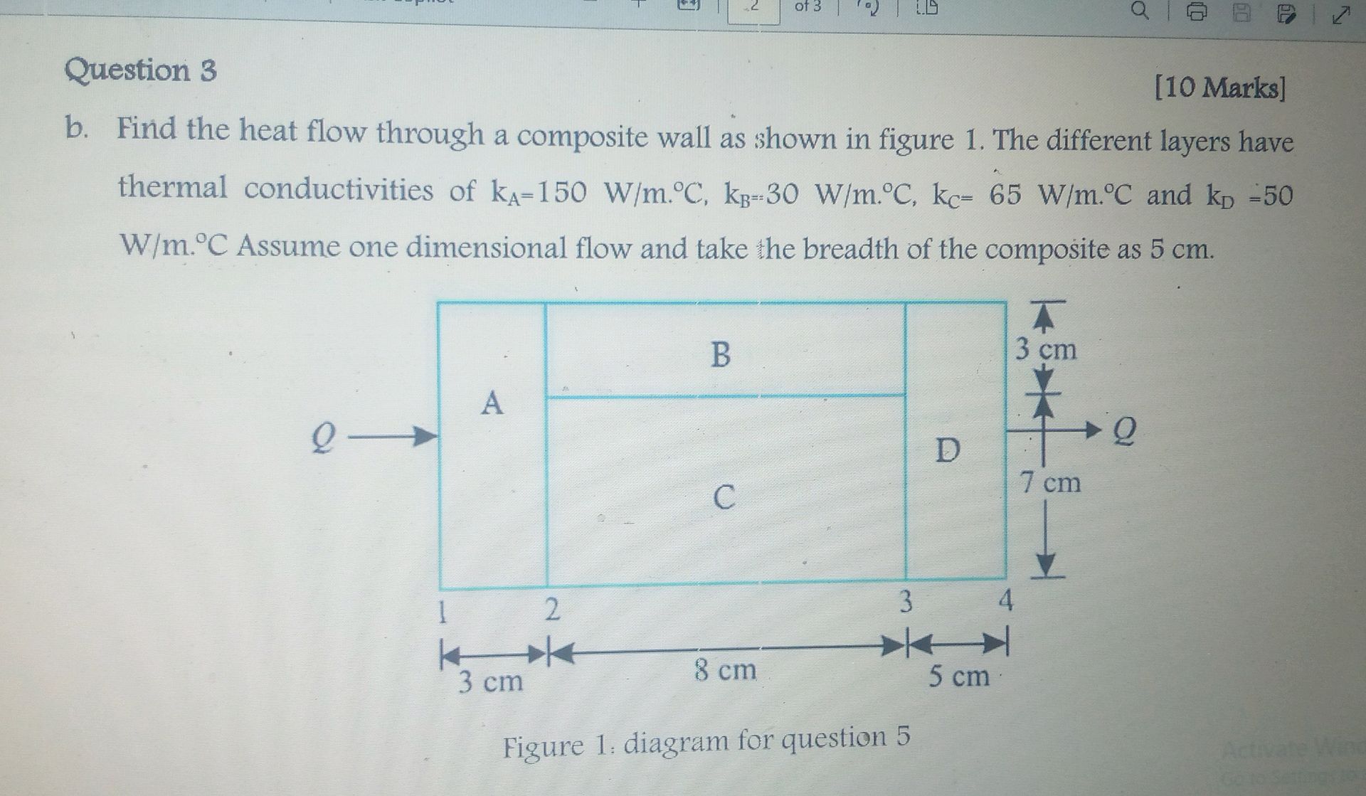 b. Find the heat flow through a composite | StudyX