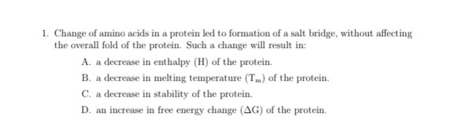 Change of amino acids in a protein led to