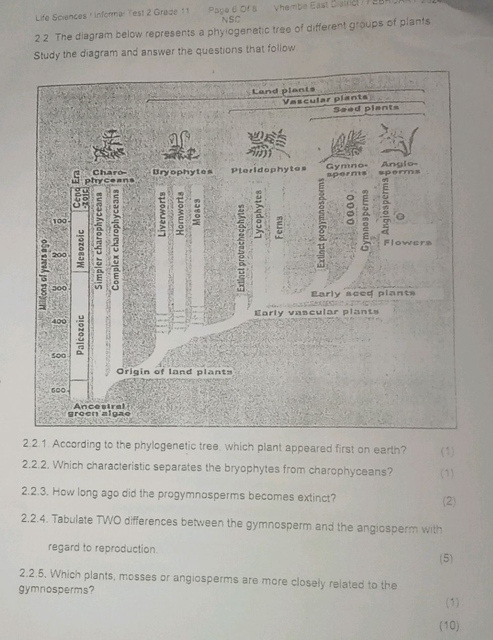 2.2 The diagram below represents a | StudyX