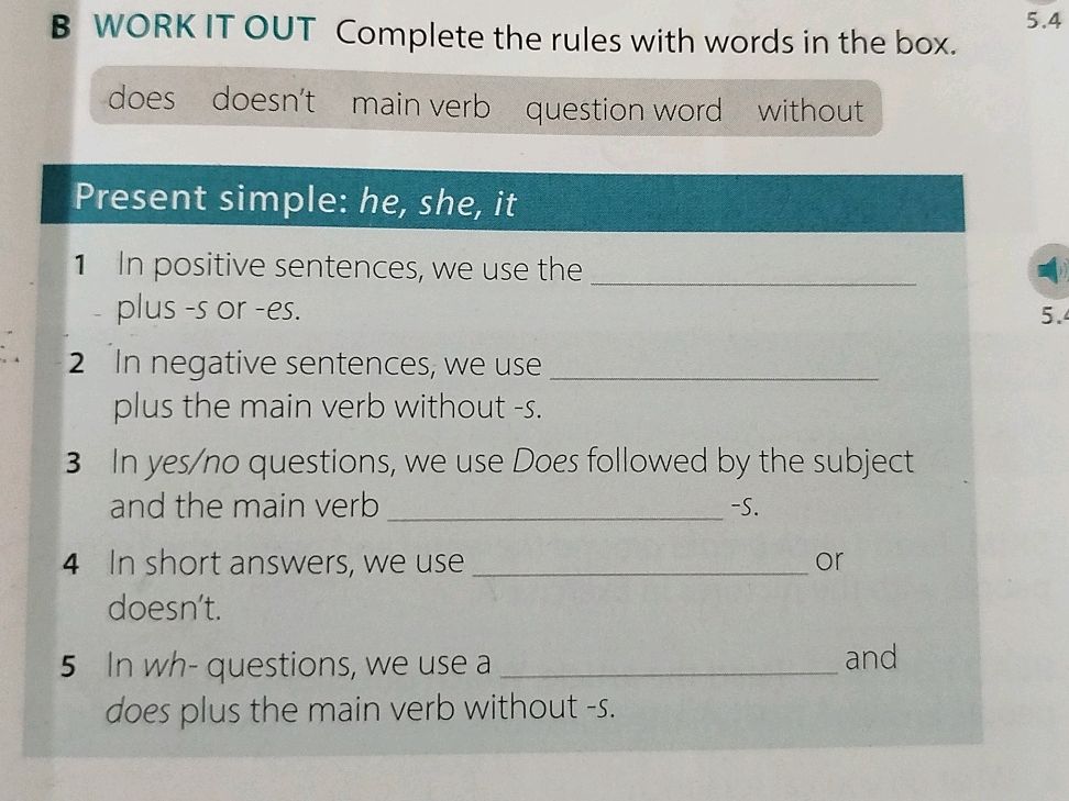 Complete the rules with words in the box. | StudyX