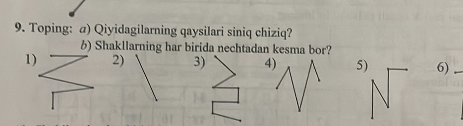 9. Toping: a) Qiyidagilarning qaysilari | StudyX