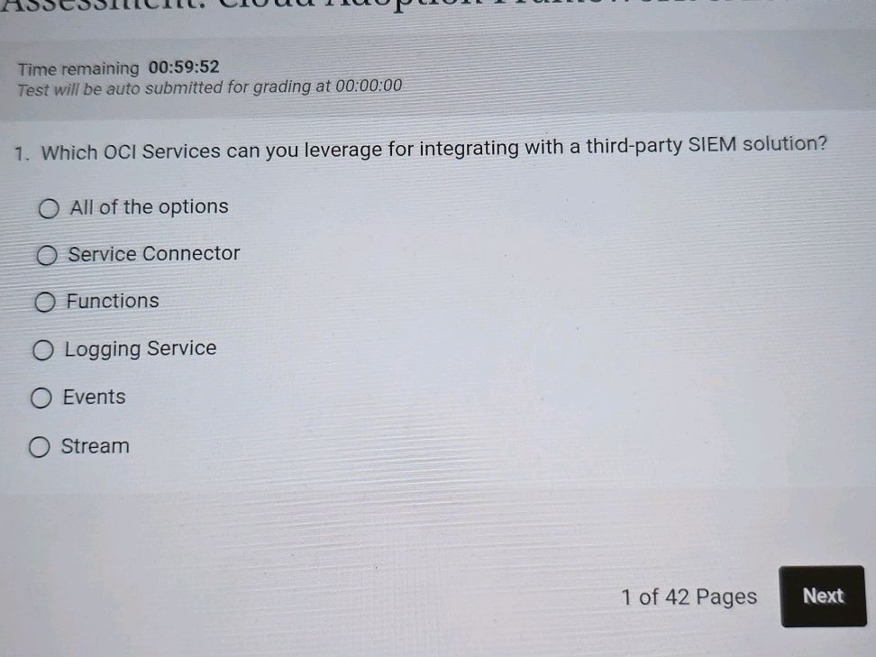 1. Which OCI Services can you leverage for | StudyX