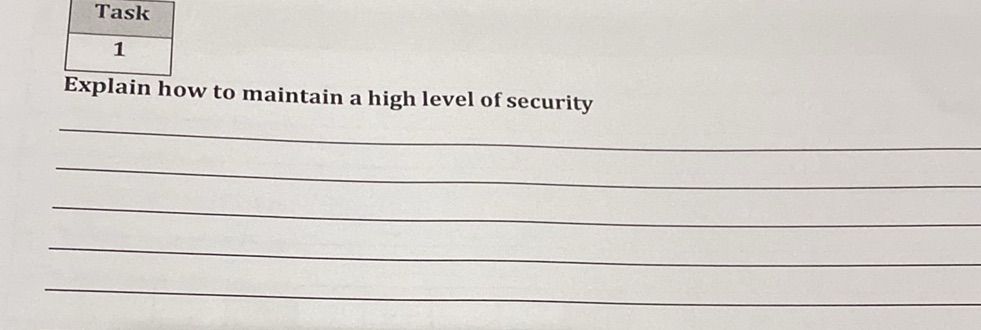 Explain how to maintain a high level of | StudyX