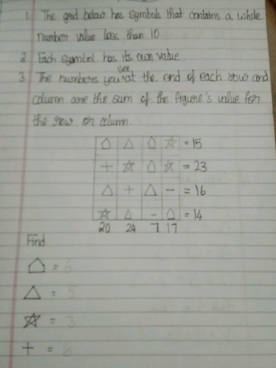1. The grid below has symbols that contains | StudyX