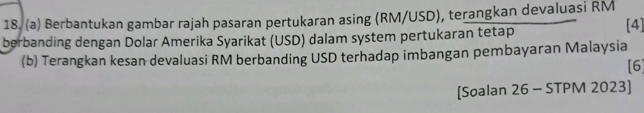 18. (a) Berbantukan gambar rajah pasaran | StudyX