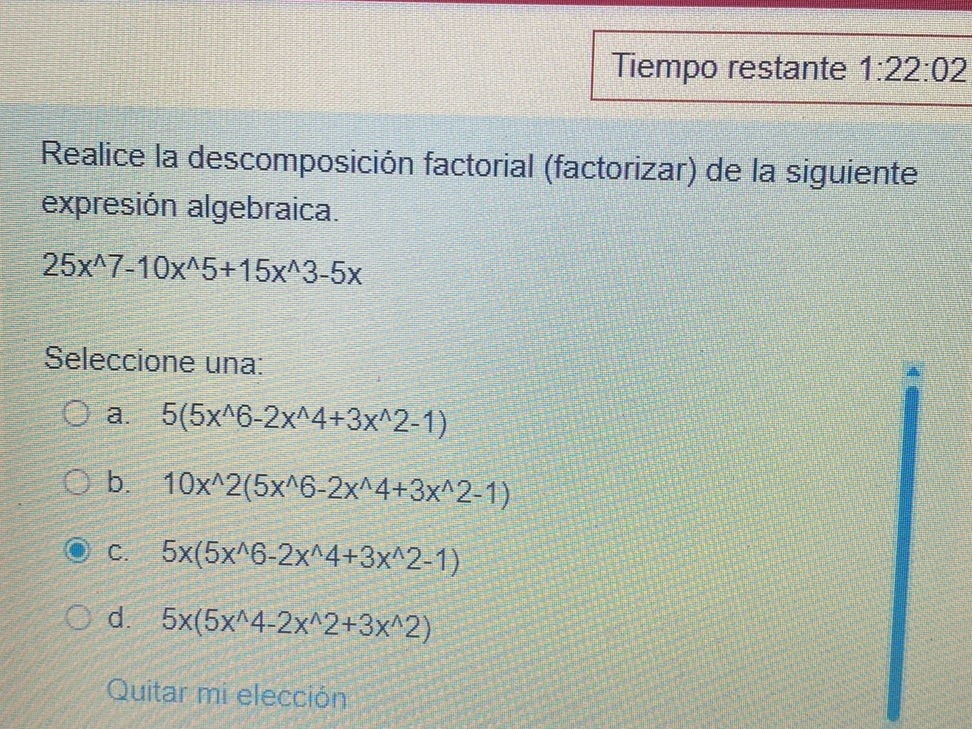 Realice la descomposición factorial | StudyX