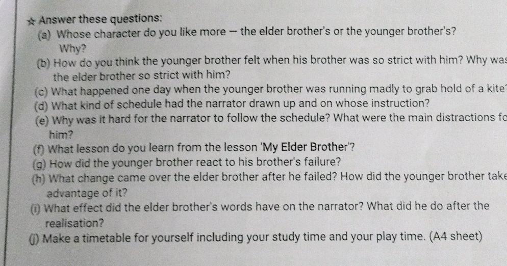 Answer these questions: (a) Whose | StudyX