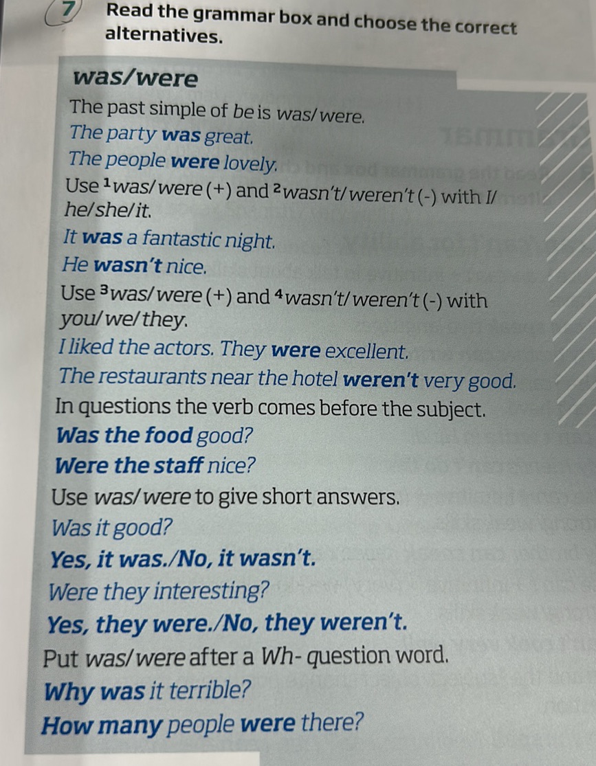 Read the grammar box and choose the correct | StudyX