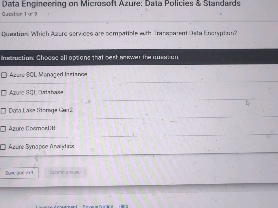 Question: Which Azure services are | StudyX