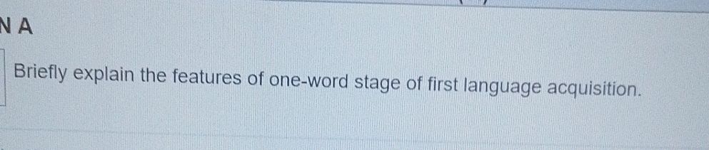 Briefly explain the features of one-word