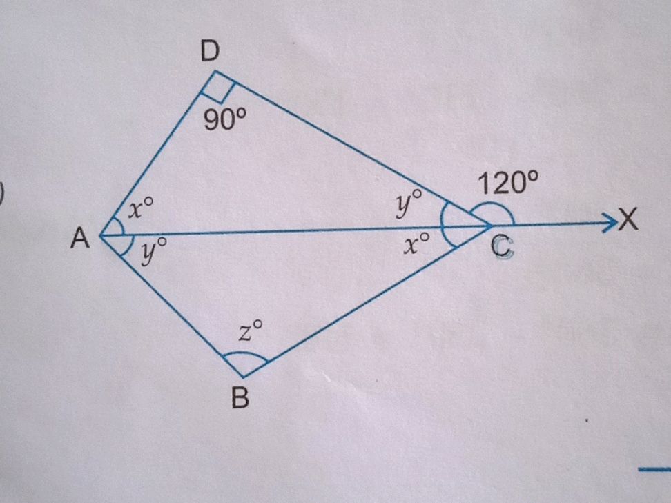 The image shows a quadrilateral ABCD with | StudyX