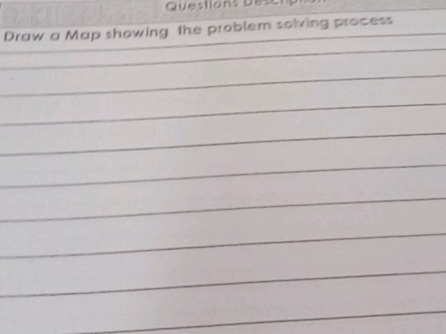 Draw a Map showing the problem solving | StudyX