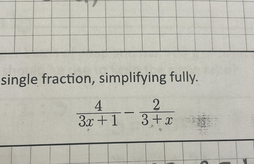 Simplify the following expression into a | StudyX