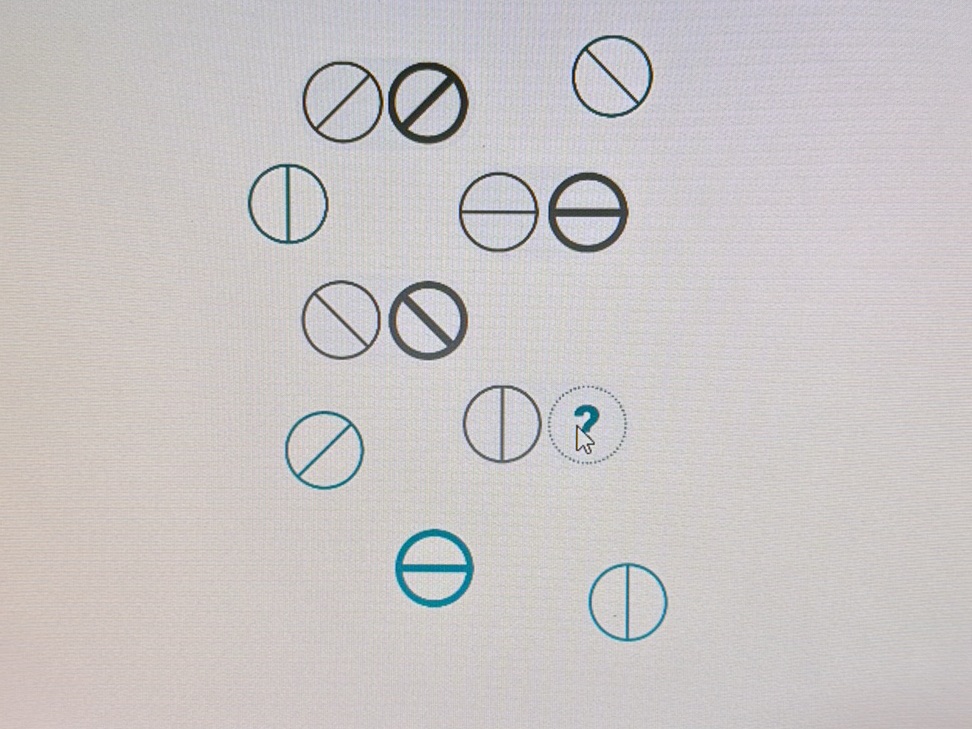 The image presents a pattern of circles with | StudyX
