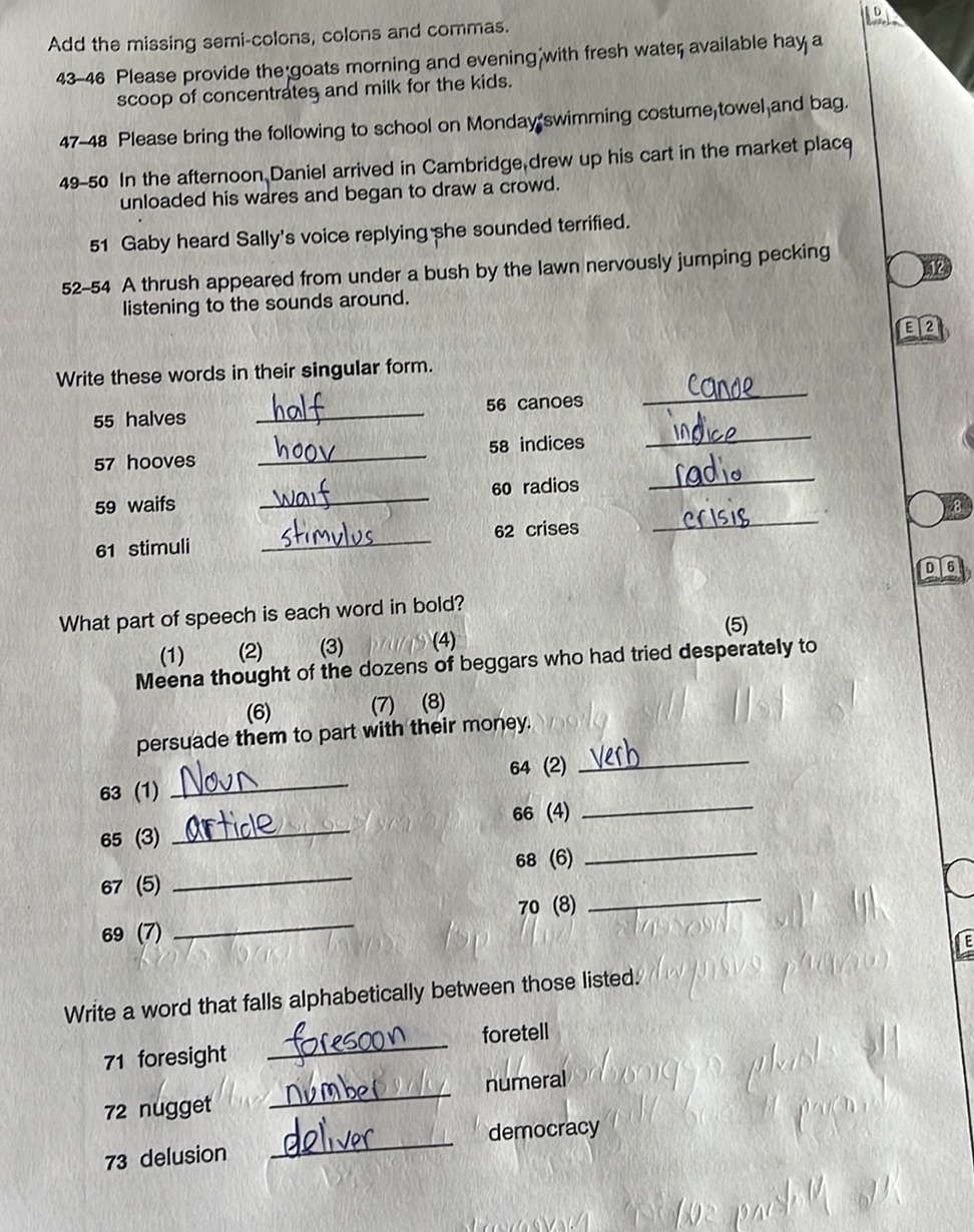 Add the missing semi-colons, colons and | StudyX