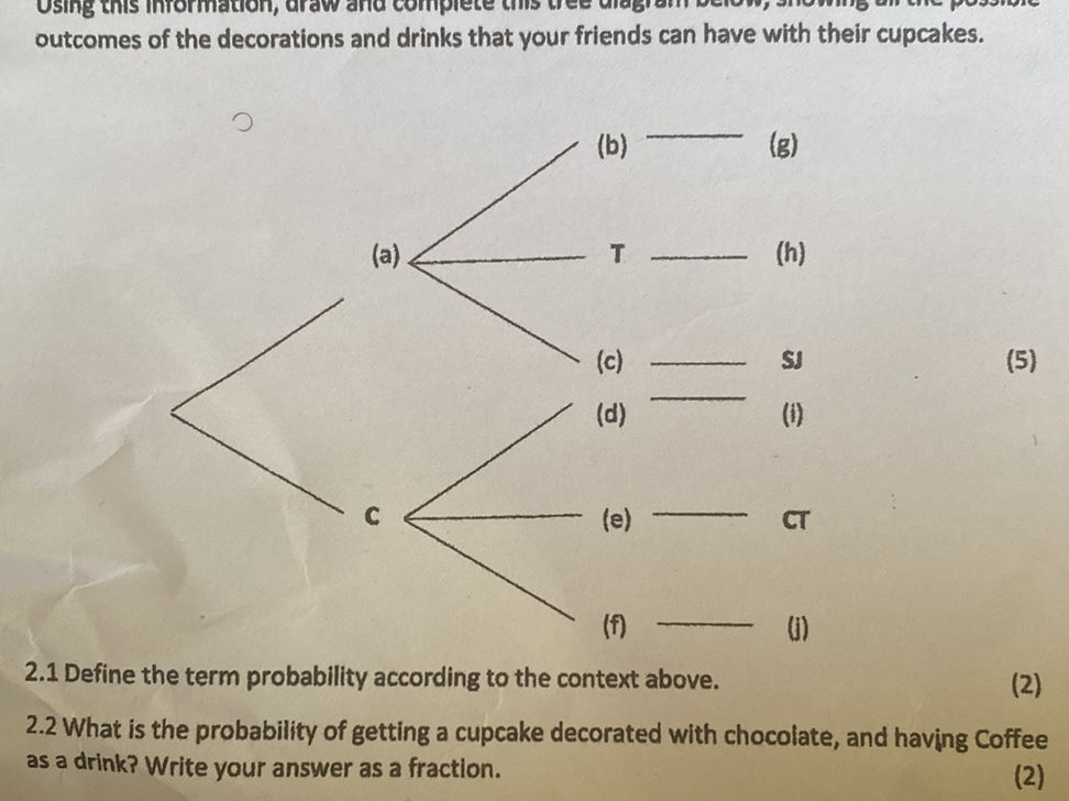 Using this information, draw and complete | StudyX
