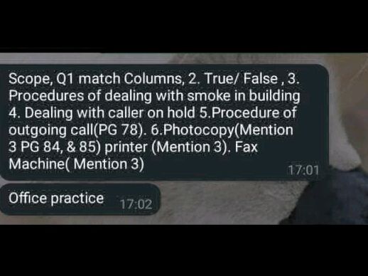 Scope, Q1 match Columns, 2. True/ False, 3. | StudyX