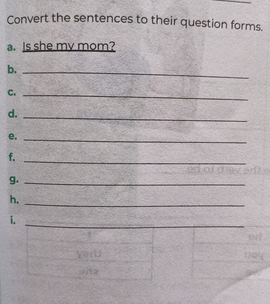 Convert the sentences to their question | StudyX